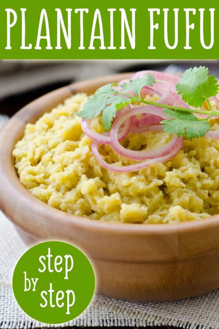 Cuban Plantain Fufu. Traditional Recipe Excellent Garnish