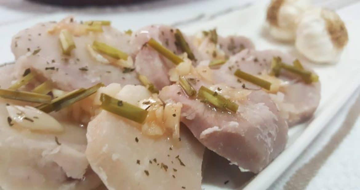 Malanga in Garlic Mojo